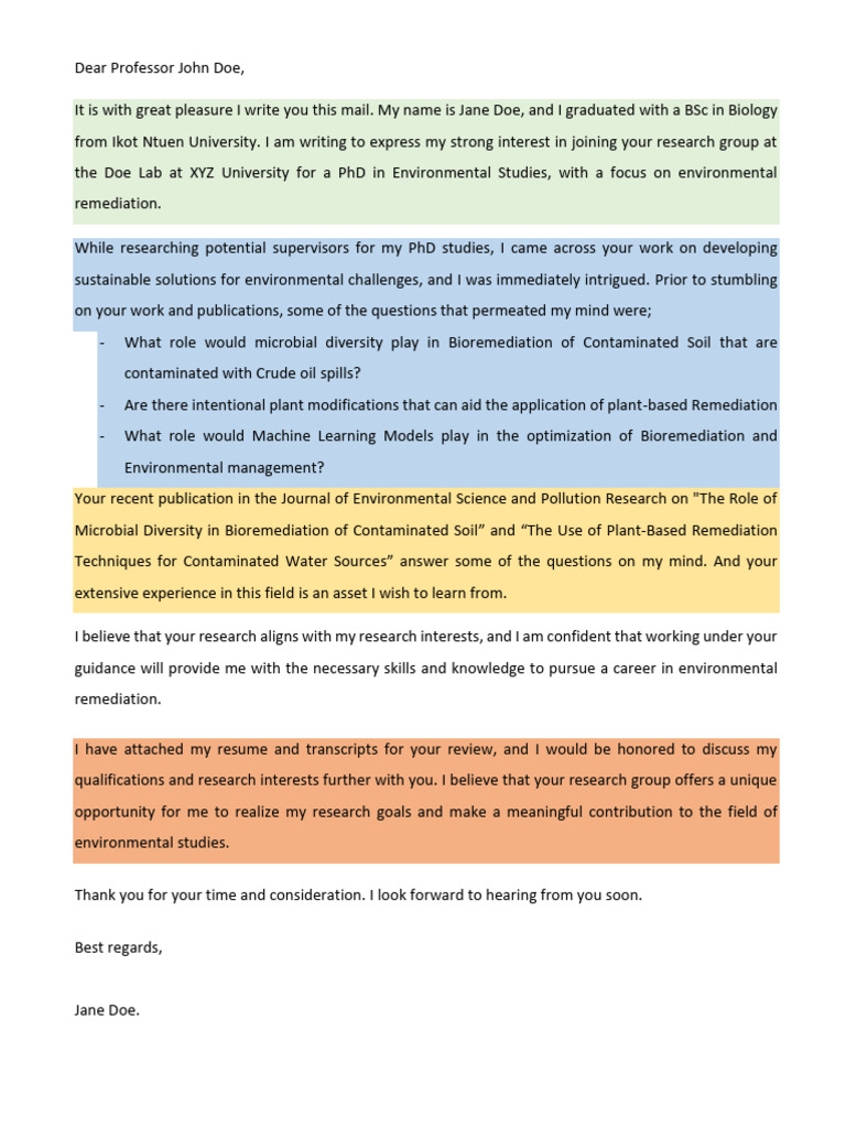 Sample Cold Mail | PDF