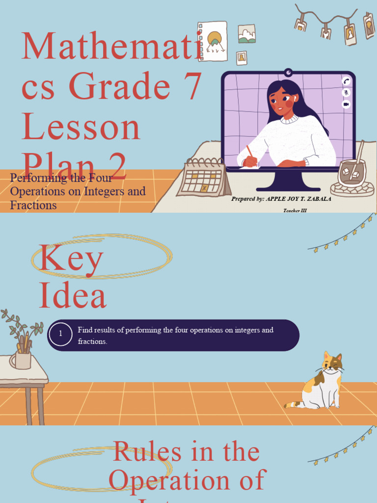 Consolidation Math 7 Lesson 2 | PDF | Multiplication | Mathematics