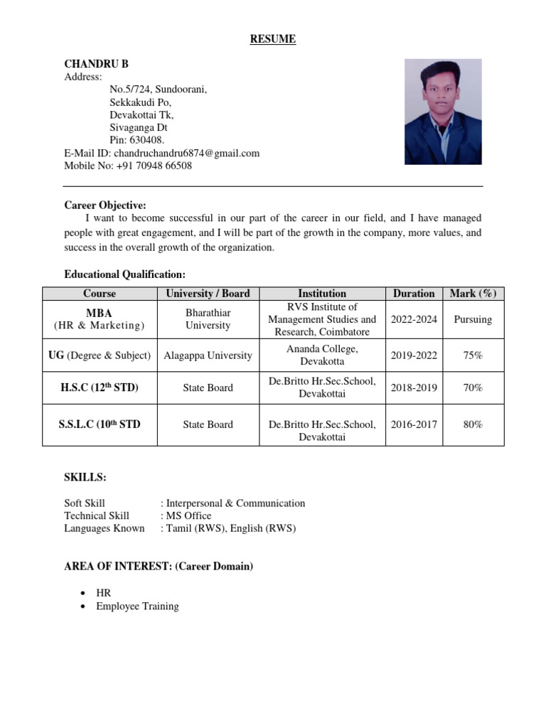 Chandru CV | PDF