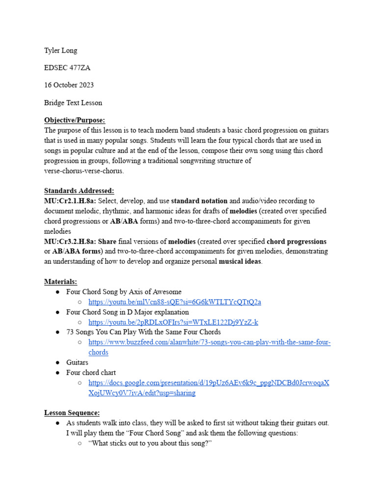 Bridge Text Edsec 477za | PDF | Chord (Music) | Elements Of Music