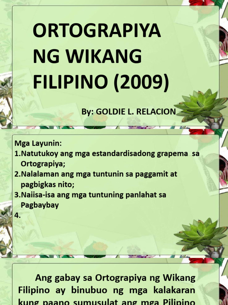 Fil 414 Ortograpiya | PDF