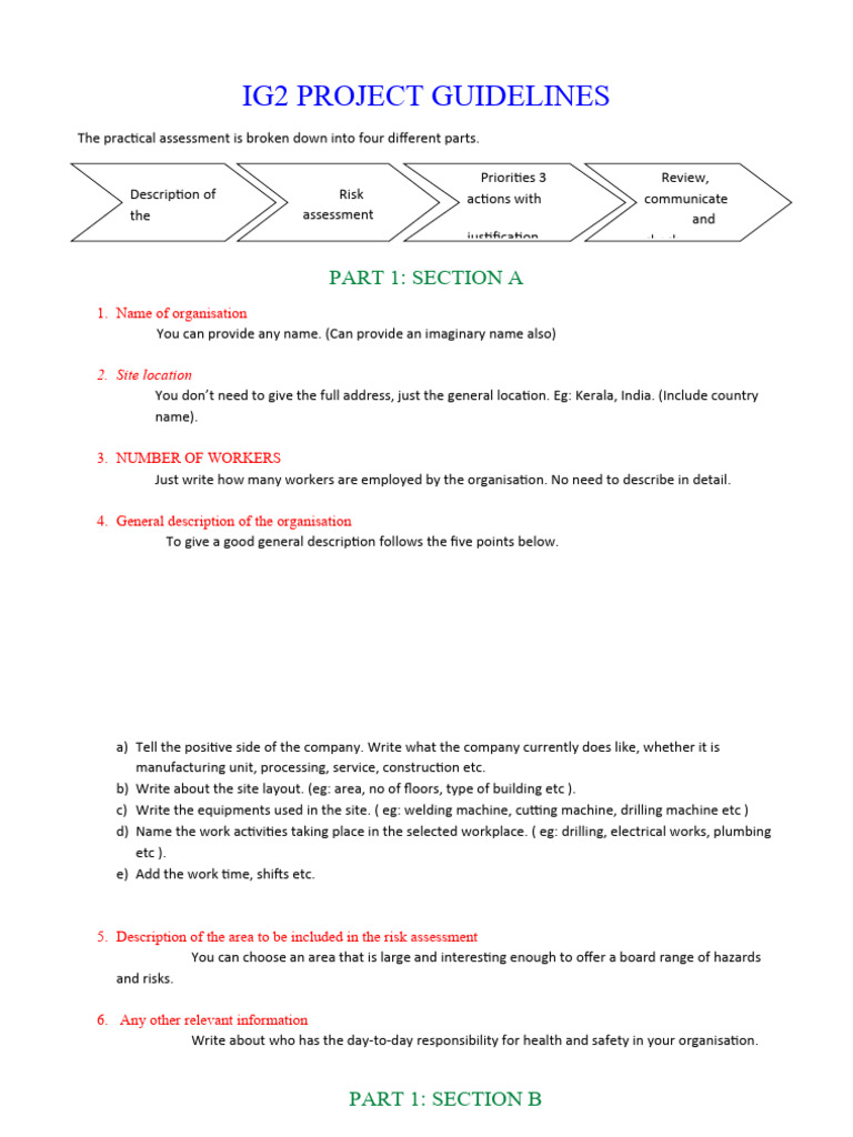 Ig2 Project Guidelines | PDF | Risk | Hazards