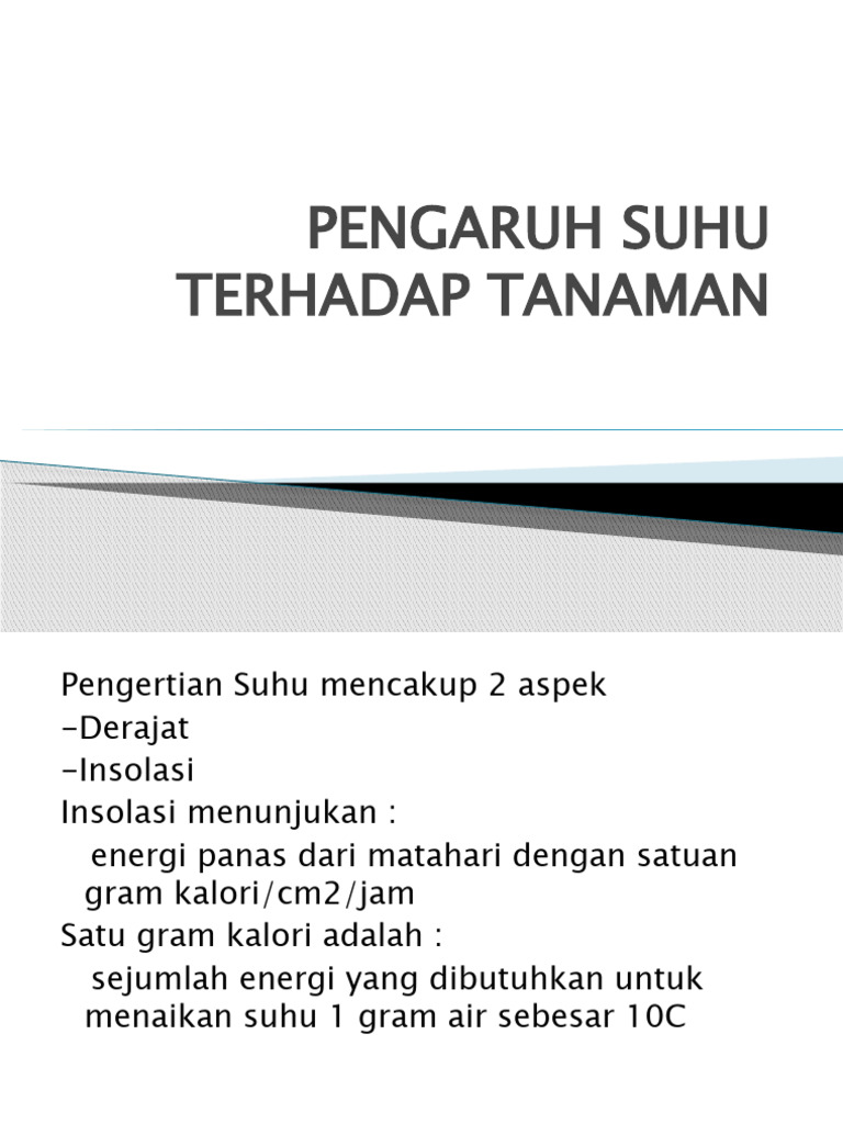 Ppt Suhu Udara | PDF