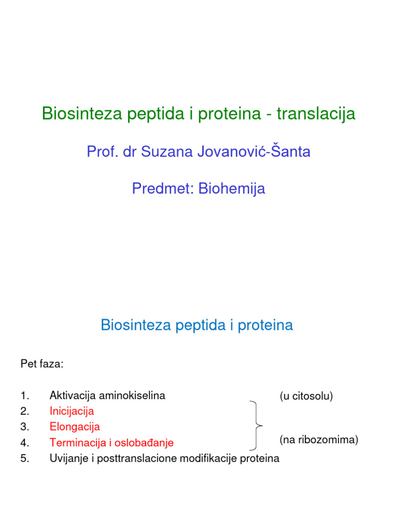 Biosinteza Proteina | PDF