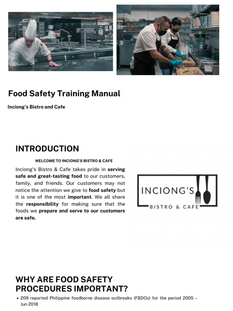 Food Safety Training Manual Overview | PDF | Foodborne Illness | Hygiene
