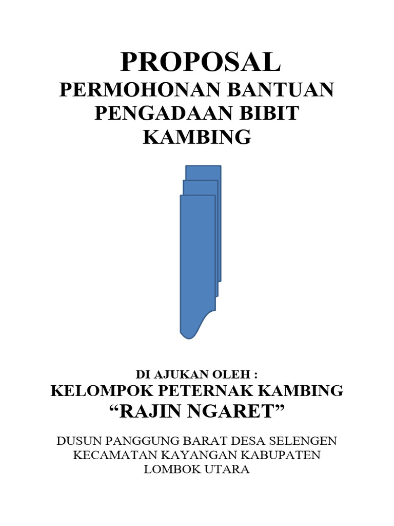 Proposal Kt. Rajin Ngaret Pangbar 2023 | PDF