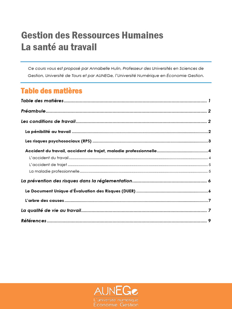 GRH Chap 5 Cours v4 | PDF | Lieu de travail