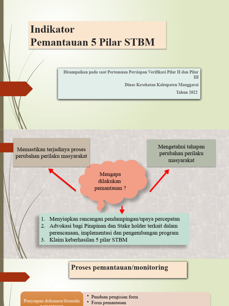 INDIKATOR Penilaian Dan Pembinaan 5 Pilar STBM | PDF