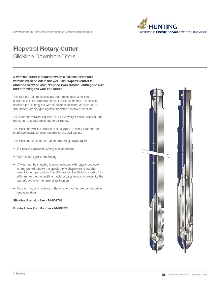 Flopetrol Rotary Cutter Fishing | Download Free PDF | Manufactured Goods