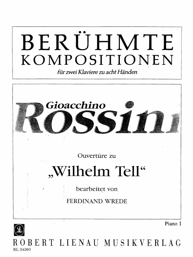 ROSSINI - G. Tell PF I (Fronte Retro) | PDF
