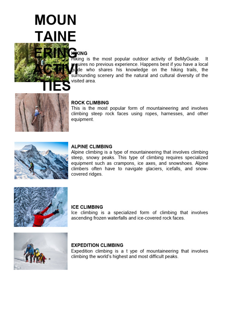 HIKING | PDF | Mountaineering | Hiking