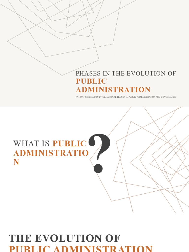 PA 509A Phases in The Evolution of PA | PDF | Public Administration ...