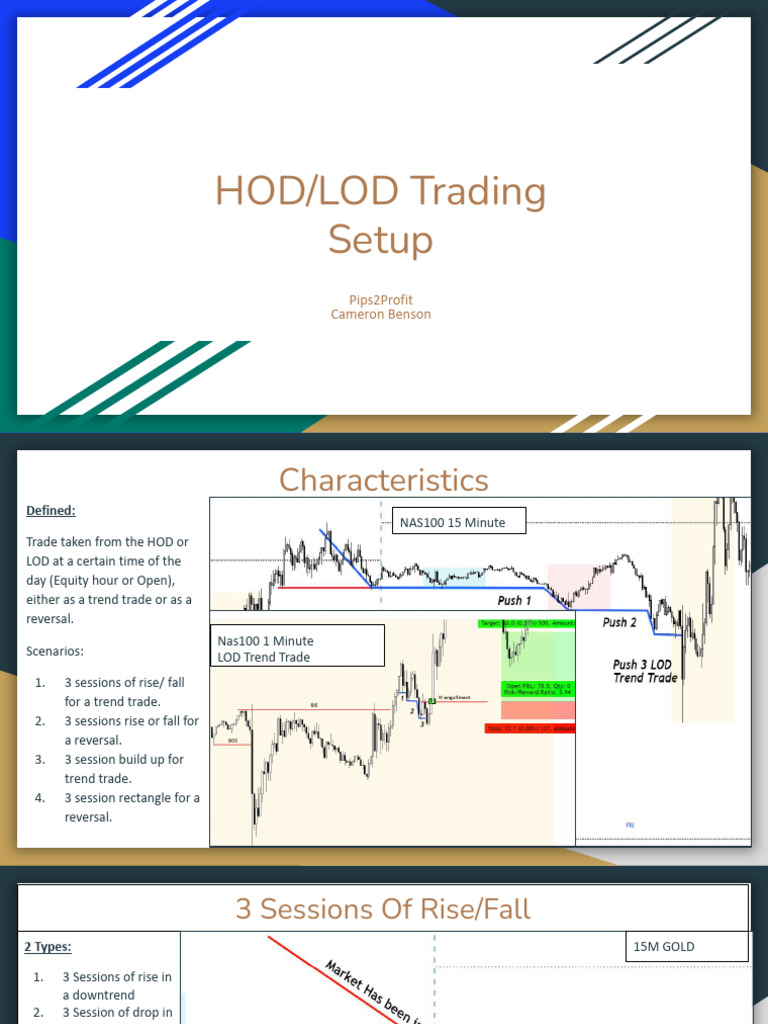 HOD - LOD Trading Setup | Download Free PDF | Financial Markets ...
