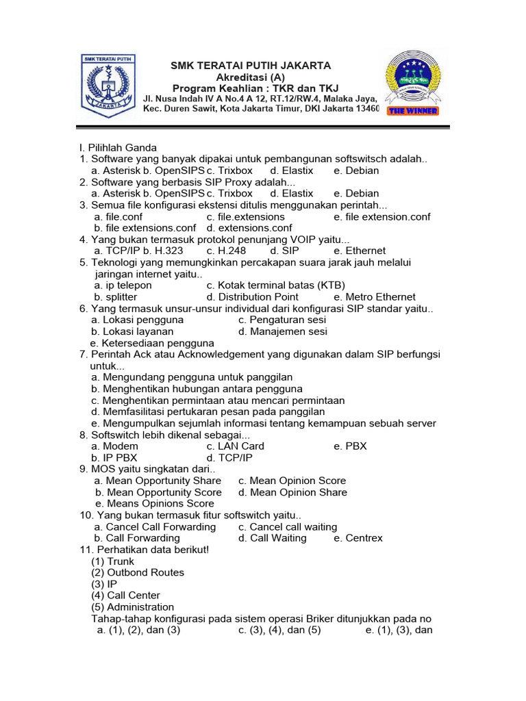 SOAL TLJ XII Februari 2024 | PDF