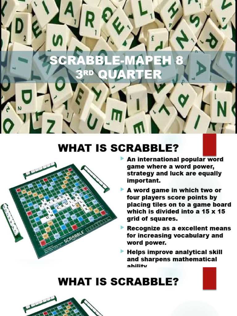 Scrabble | PDF | Games Of Mental Skill