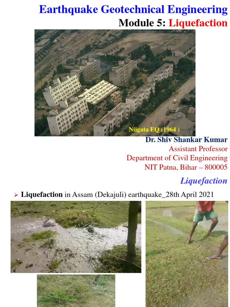 Liquefaction in Earthquake Engineering | PDF | Applied And ...