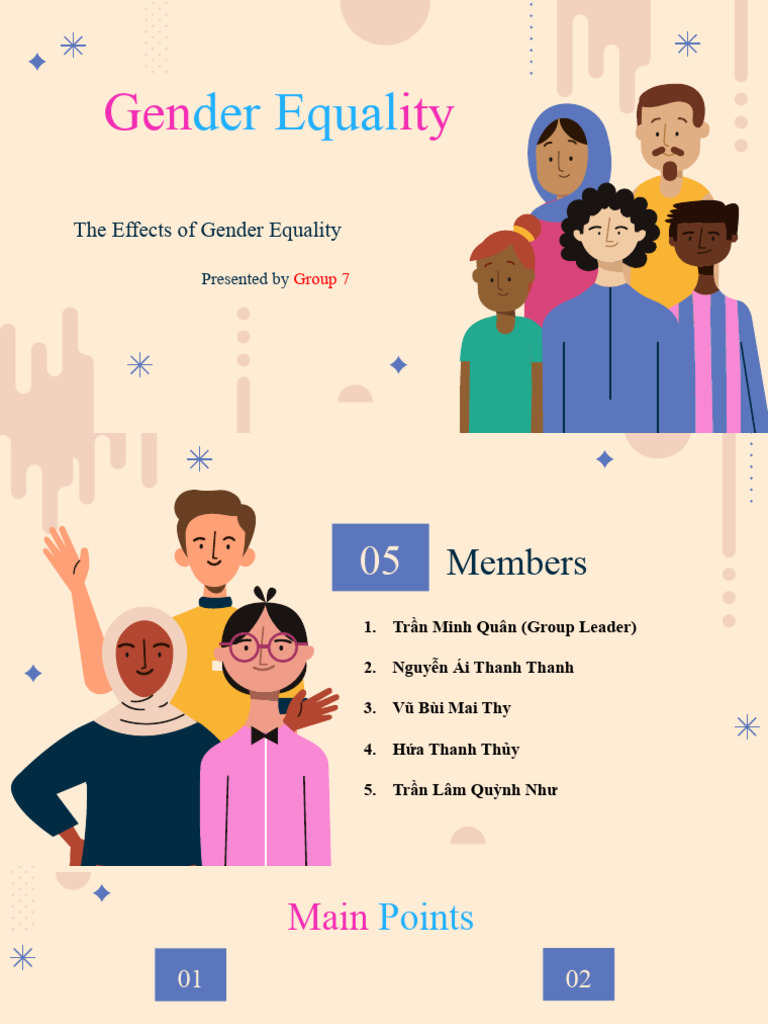 Gender Equality - Group 7 | PDF | Gender Equality | Gender Studies