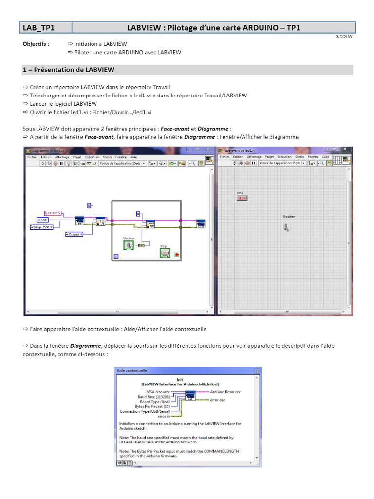 LABVIEW - Pilotage D Une Carte ARDUINO TP1 G.COLIN - PDF Téléchargement ... LABVIEW - Pilotage D Une Carte ARDUINO TP1 G.COLIN - PDF Téléchargement ...