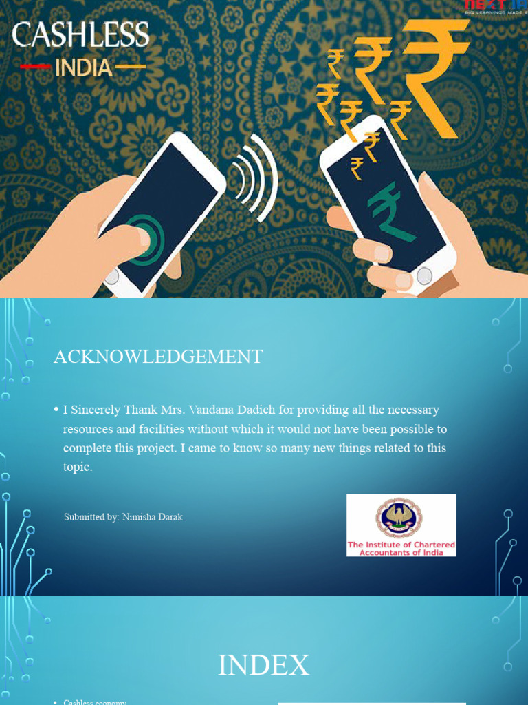 Cashless India | PDF | Debit Card | Cash