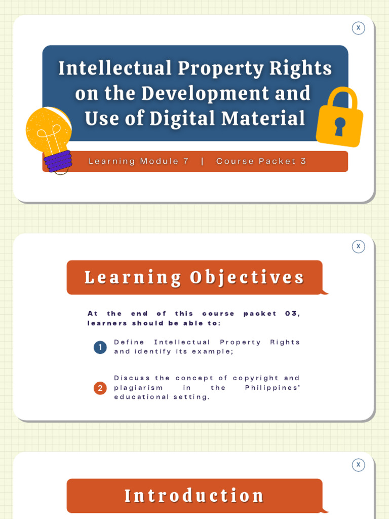 LM 7 Course Packet 3 PPT Guide | PDF | Copyright | Plagiarism