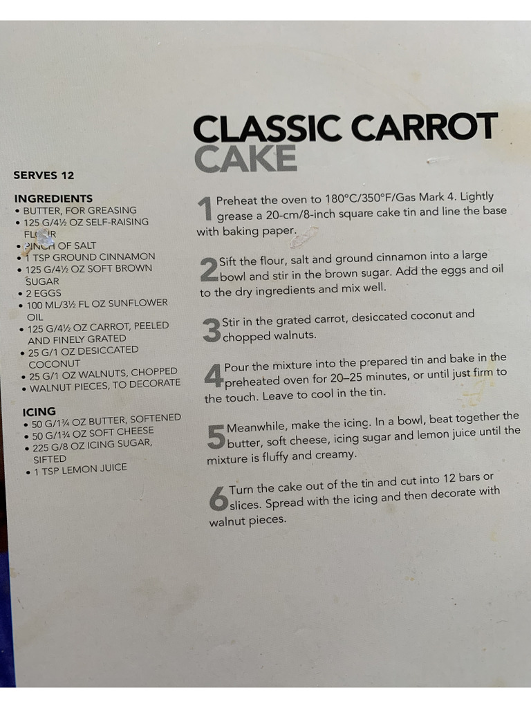 Carrot Cake | PDF