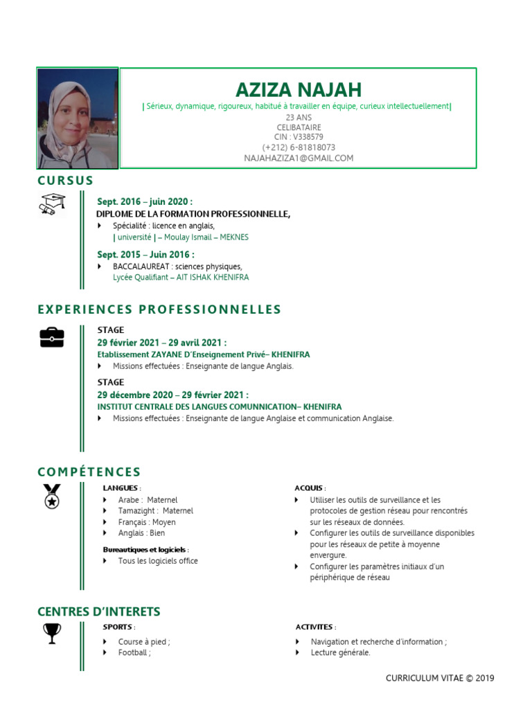 CV Aziza | PDF