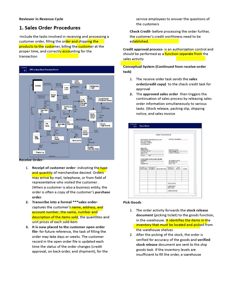 Revenue Cycle Ais Compress | PDF | Debits And Credits | Cheque