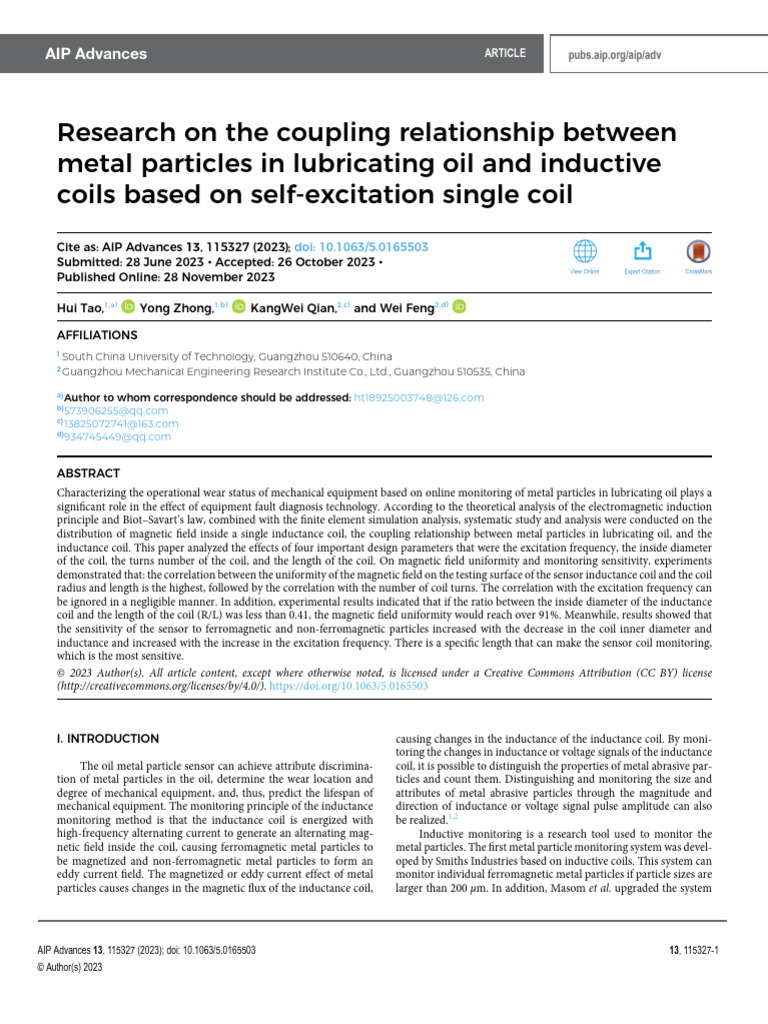 Research On The Coupling Relationship Between Meta | PDF | Inductor ...