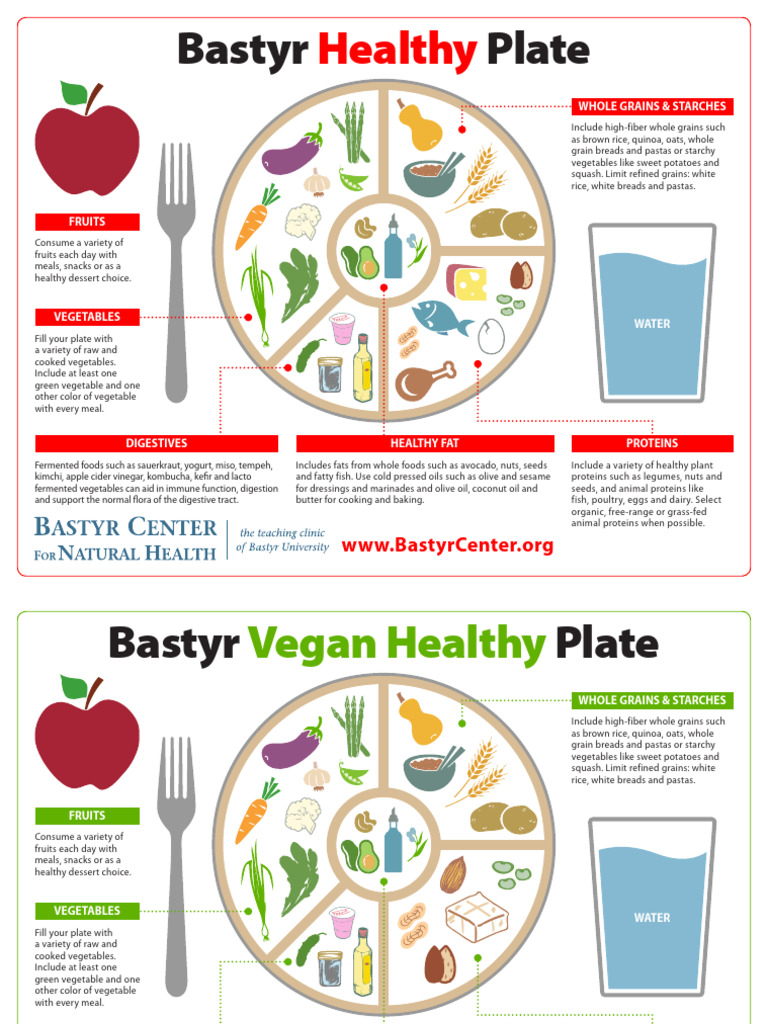 Healthy Plate Infographic | PDF | Foods | Fermentation In Food Processing
