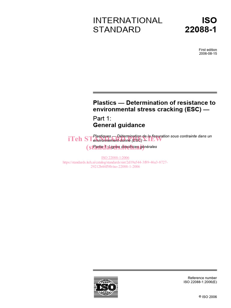 Iso 22088 1 2006 | PDF | Fracture | Deformation (Engineering)