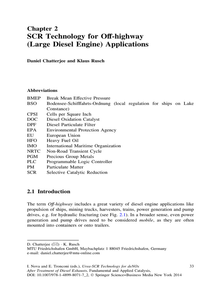 SCR Technology For Off-Highway | PDF | Diesel Engine | Exhaust Gas