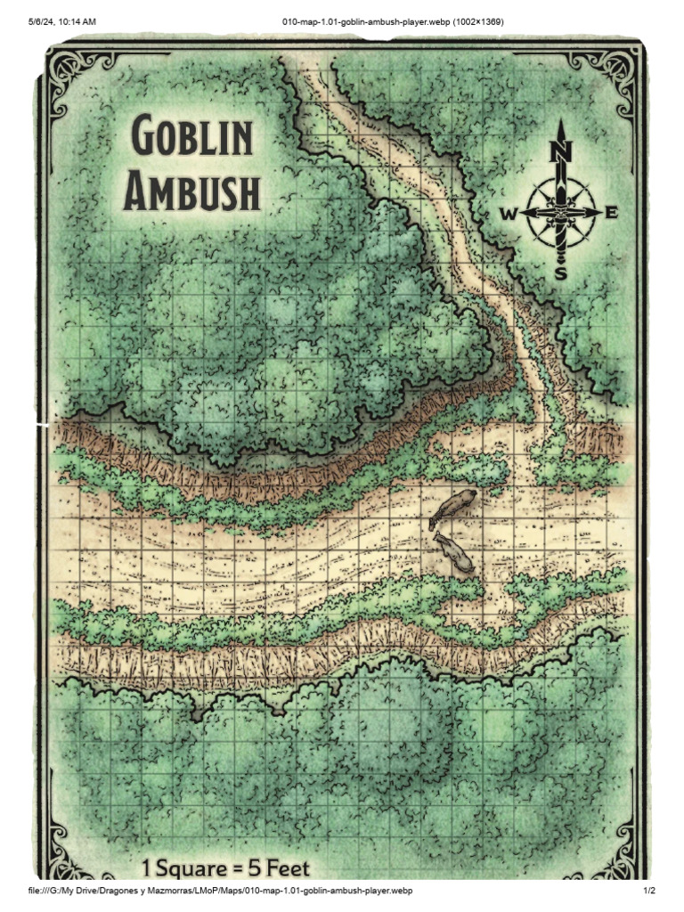 Goblin Ambush Map for LMOP | PDF