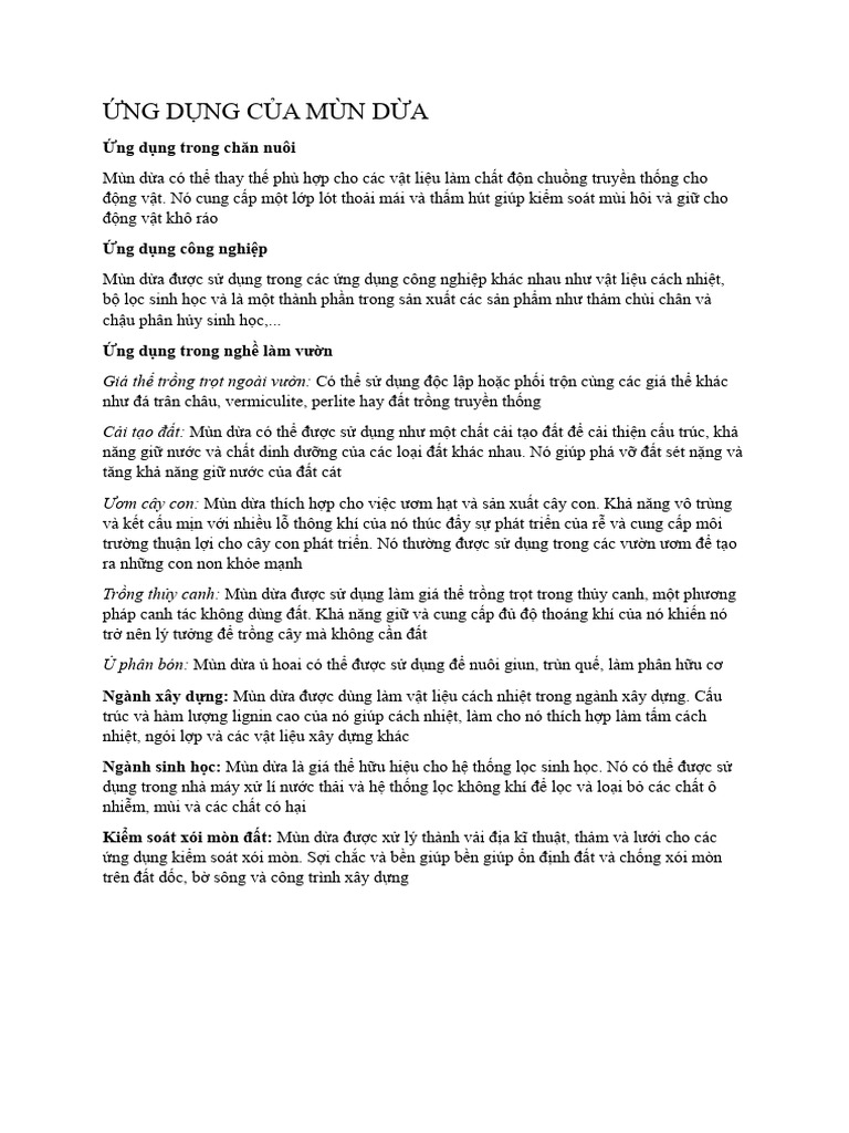 NG D NG C A Mùn D A | PDF