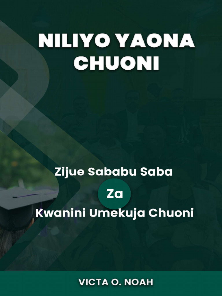 Niliyo Yaona Chuoni | PDF