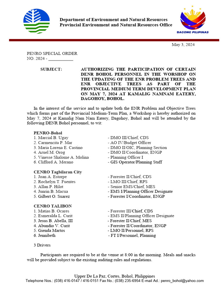 SO For Updating of ENR Problem and Objective Tree | PDF | Social Science
