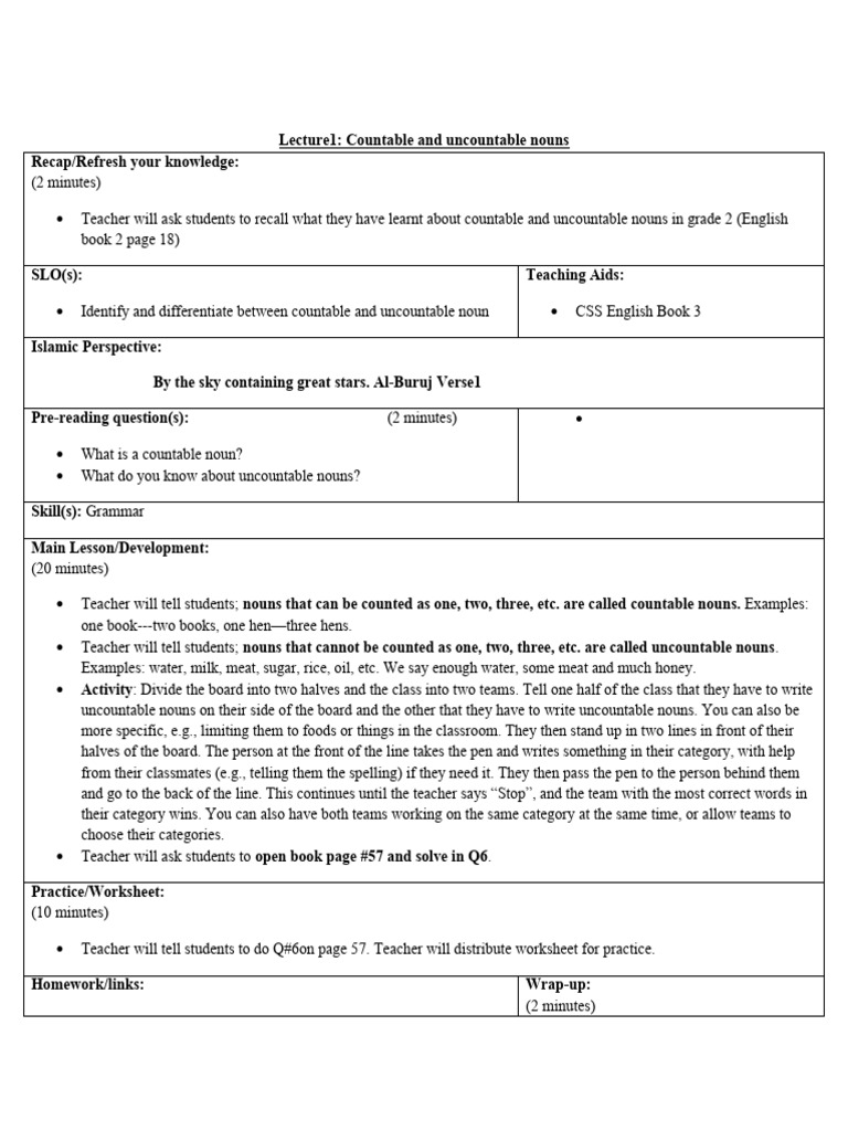 English Grade 3 Unit 7 Lectures | PDF | Verb | Reading Comprehension