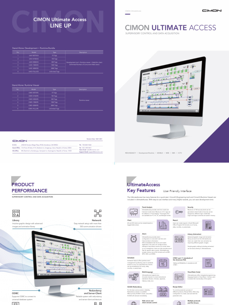 CIMON SCADAUltimateAccess Catalog 2023.01.24 | PDF | Scada | Computing