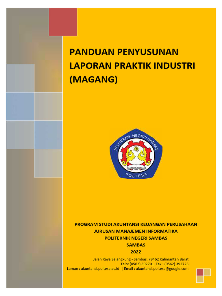 Panduan Penyusunan Laporan Magang 2022 | PDF