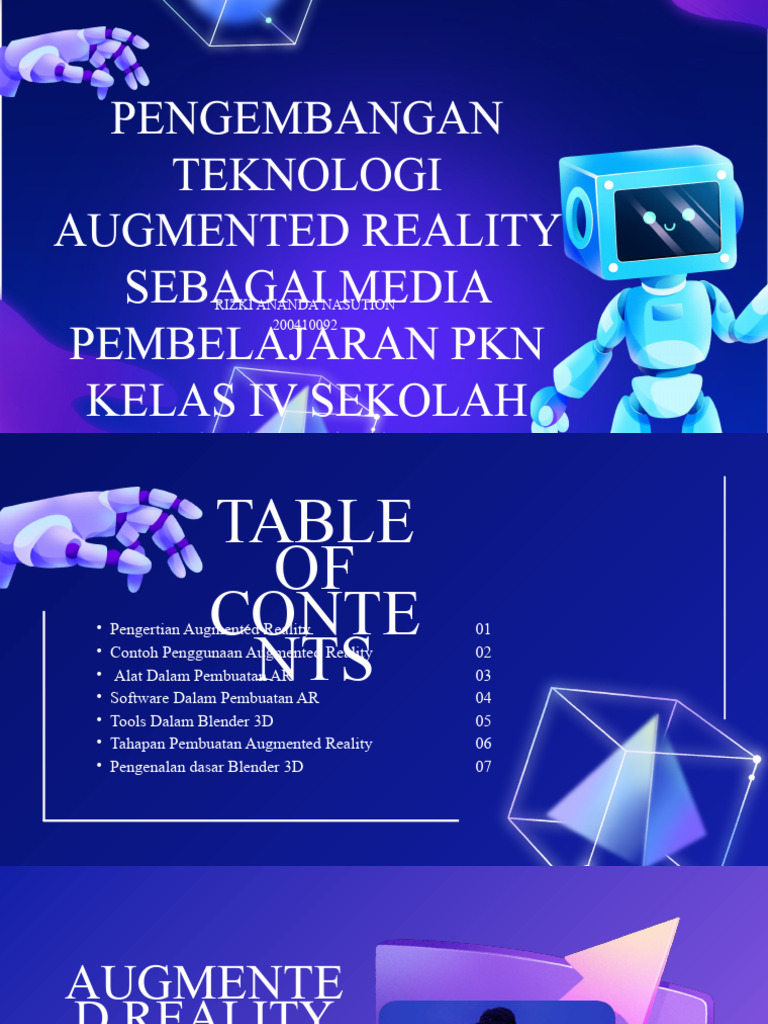 Blue Futuristic Illustrative Artificial Intelligence Project ...