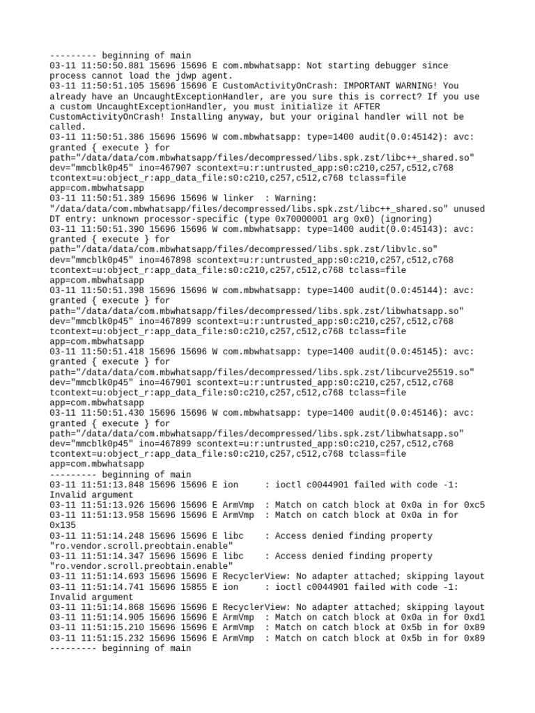 Logcat | PDF | Java (Programming Language) | Computer Science
