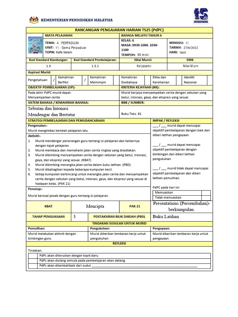 BM THN 6 TS25 (Unit 11) | PDF