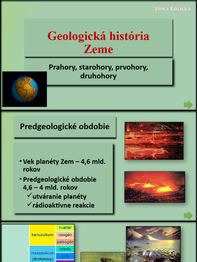 Prahory, Starohory, Prvohory, Druhohory | PDF