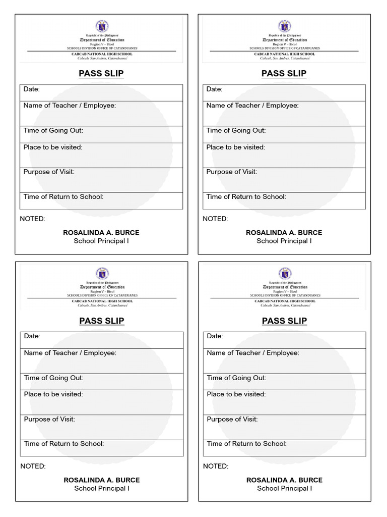 Pass-Slip-2024 | PDF