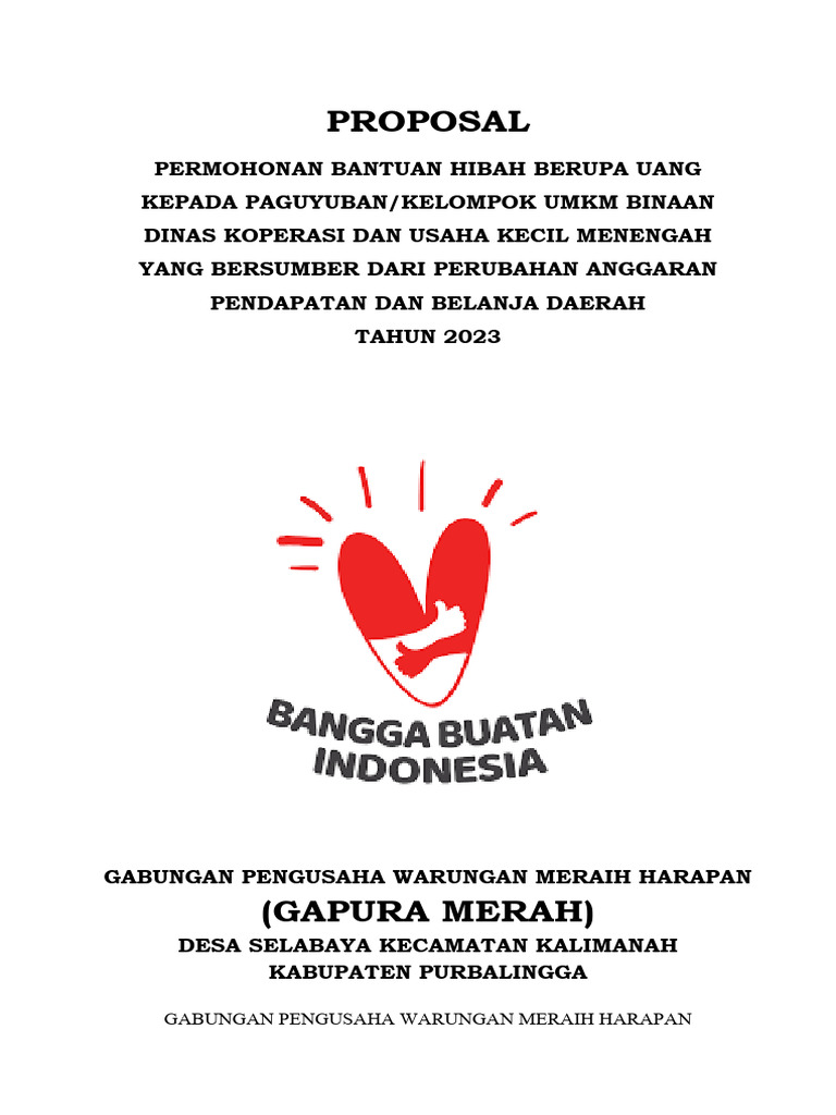 Proposal Umkm Bi | PDF