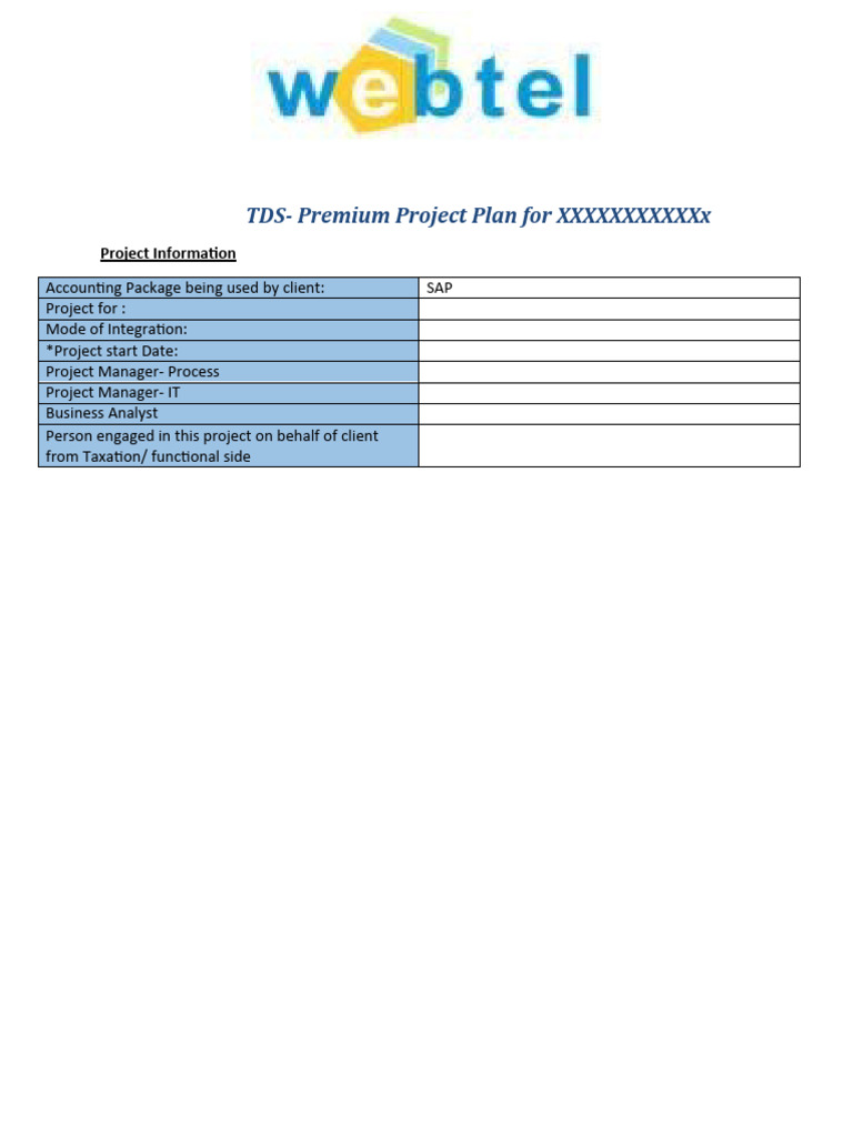 Project Implementation plan For TDS | PDF | Client (Computing) | File Transfer Protocol