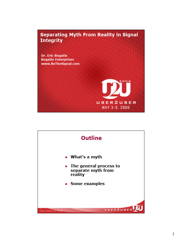 Separating Myth From Reality in Signal Integrity | Download Free PDF | Electron | Electrical ...