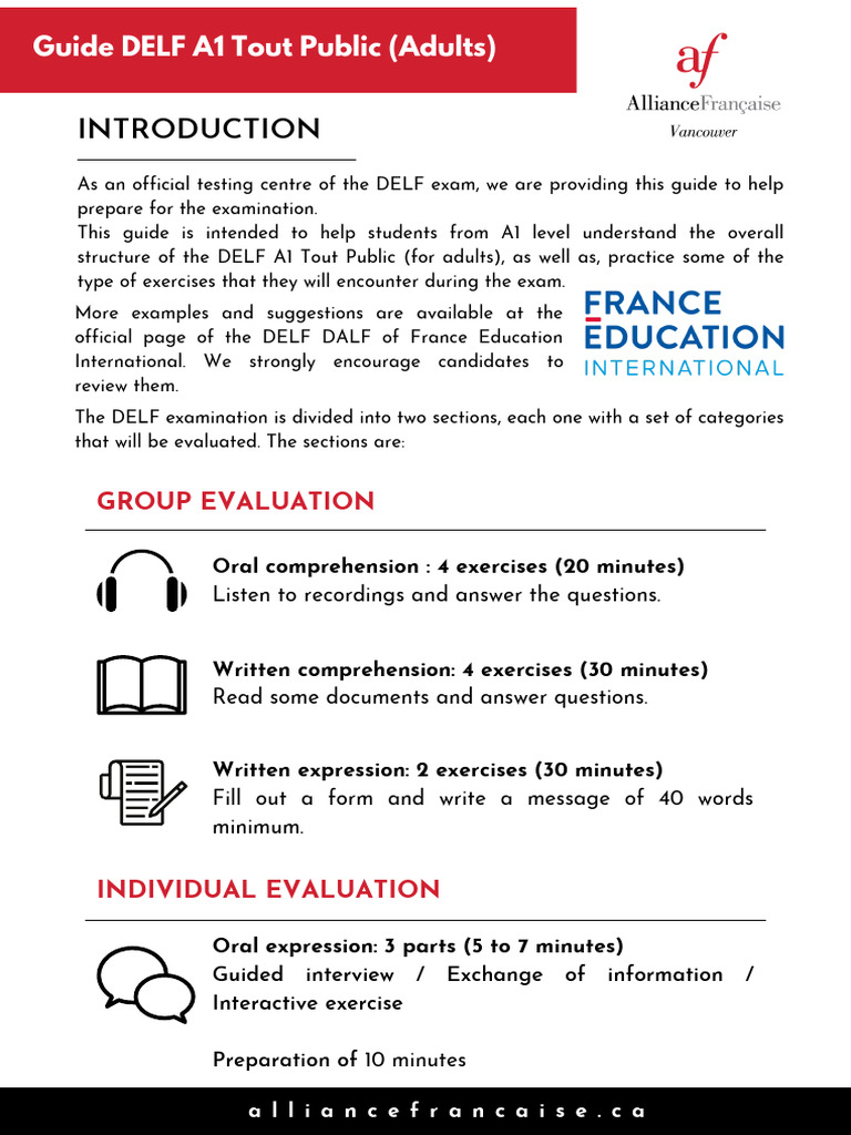 DELF-A1-Guide | PDF | Qualifications