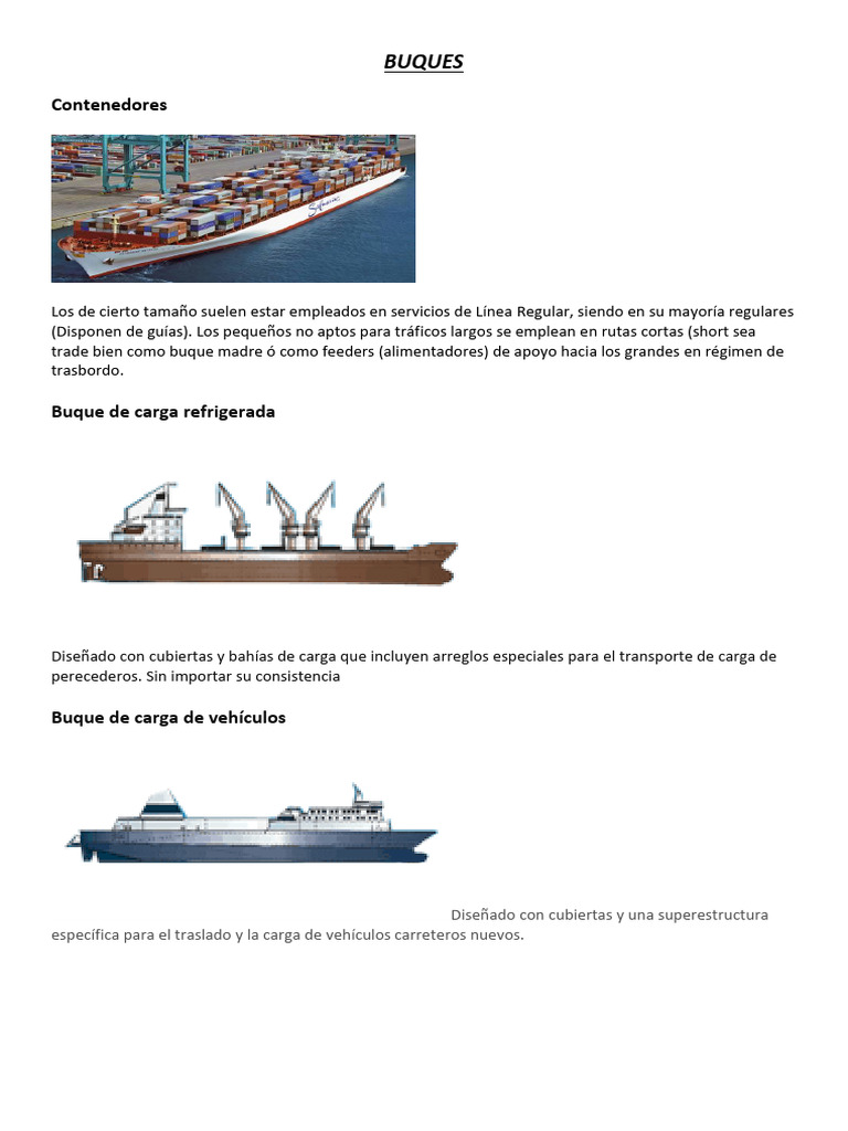 Tipo de Infraestructura Maritima | PDF | Buques | Barcaza