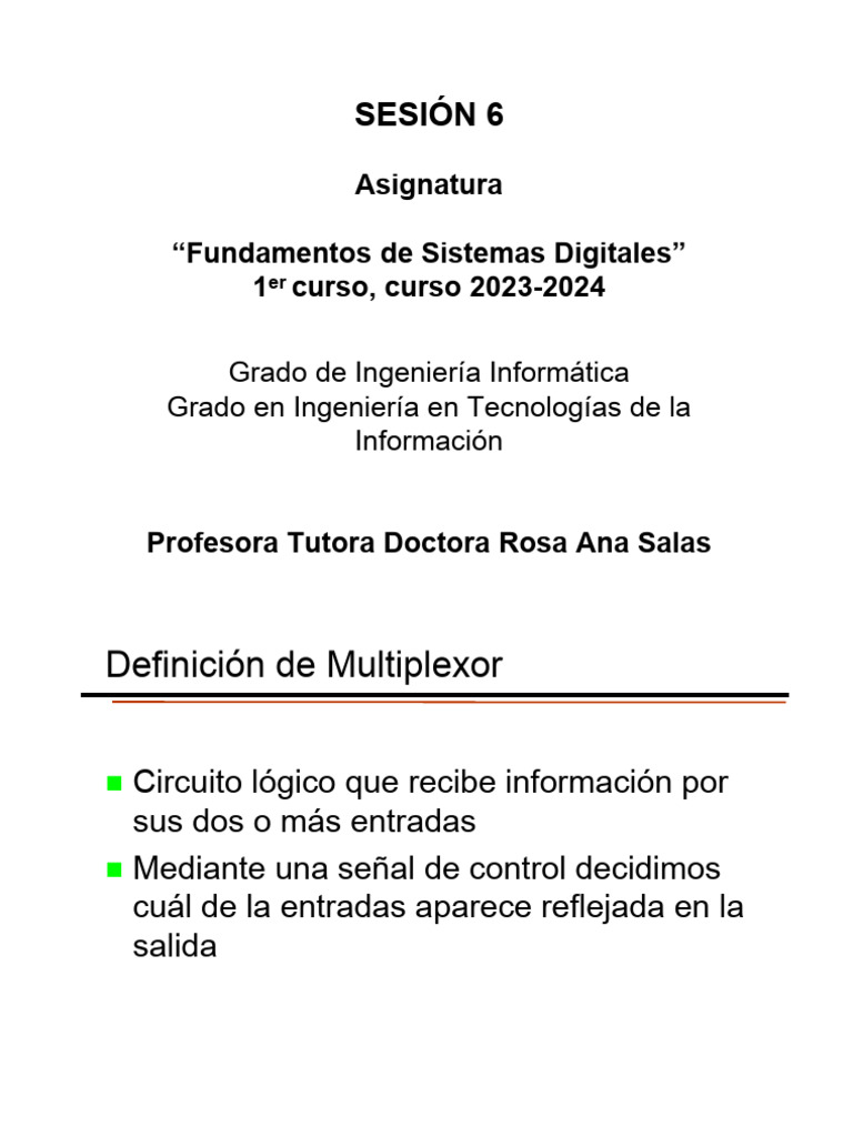 Sesión7!23!24 (Modo de Compatibilidad) | PDF | Decimal codificado en binario | Electrónica digital