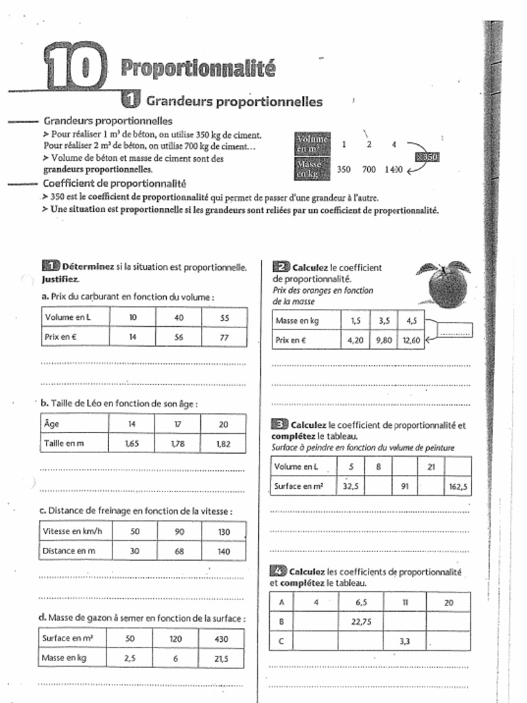 10 Proportionnalité | PDF